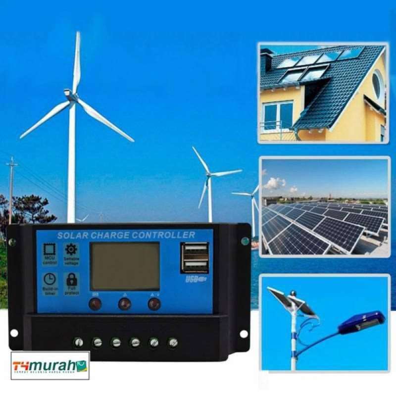Jual Solar Charger Controller 30A Panel Surya Charger 12-24V LED ...