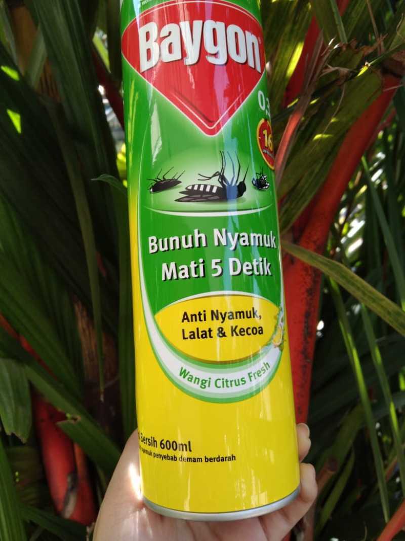 Jual Baygon Aerosol Citrus Fresh 600 Ml - Double Nozzle Technology Di ...