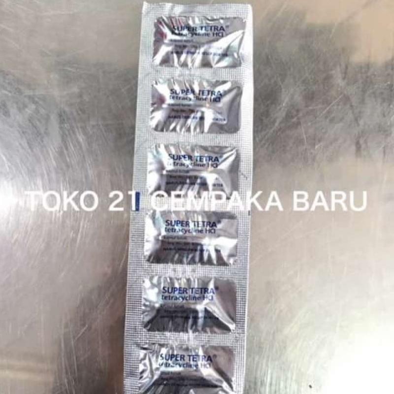 Jual Obat SUPER TETRA 1 STRIP @ 6 KAPSUL | Antibiotik Infeksi Bakteri ...