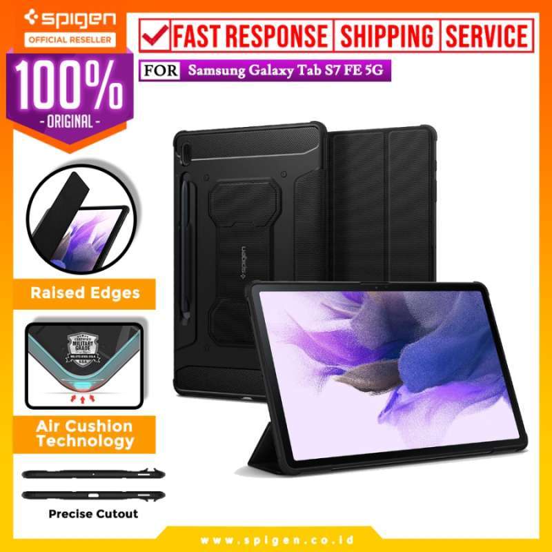 Jual Case Samsung Galaxy Tab S7 FE 5G Spigen Rugged Armor Carbon Casing ...