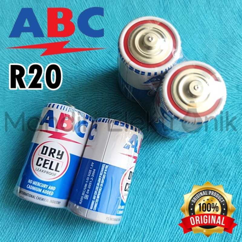 Jual Baterai Battery Batere ABC Biru Tipe D Besar R20 - Baterai Besar ...