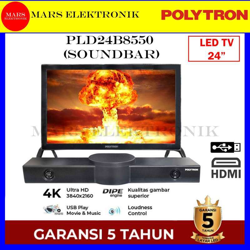 Jual TV LED POLYTRON PLD24B8550 / 24 INCHI / SOUNDBAR / READY / PLD 24 ...