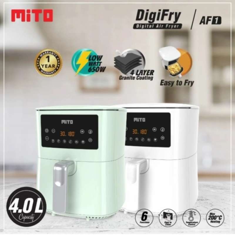 Jual Mito Digital Airfryer 4 L - Af 1 Air Fryer Garansi Resmi Af1 ...