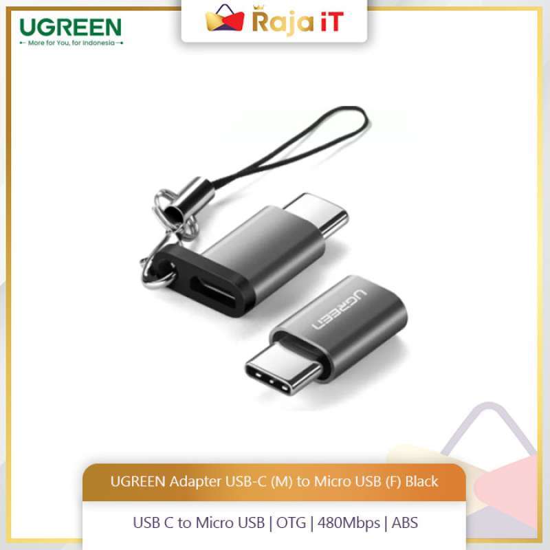 Jual UGREEN Adapter USB-C (M) to Micro USB (F) Black di Seller Raja IT ...