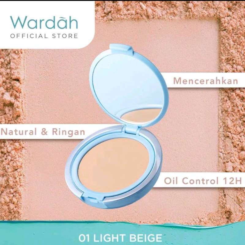 Jual Wardah Lightening Powder Foundation Light Feel Spf 22 Bedak Padat ...