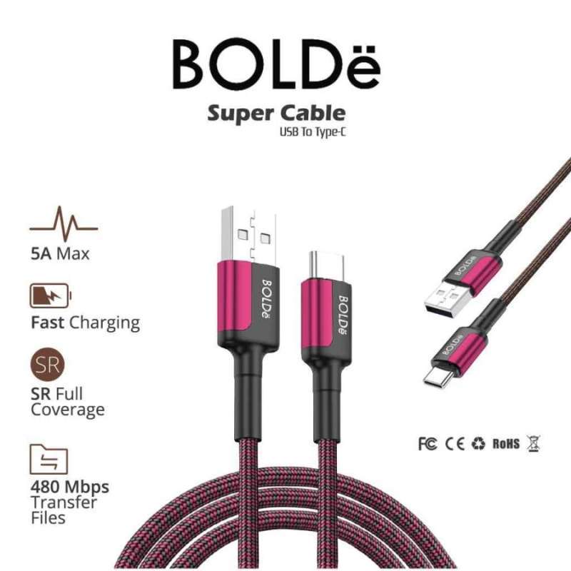 Jual BOLDe Super Cable USB To USB C Kabel Charger Handphone Fast ...