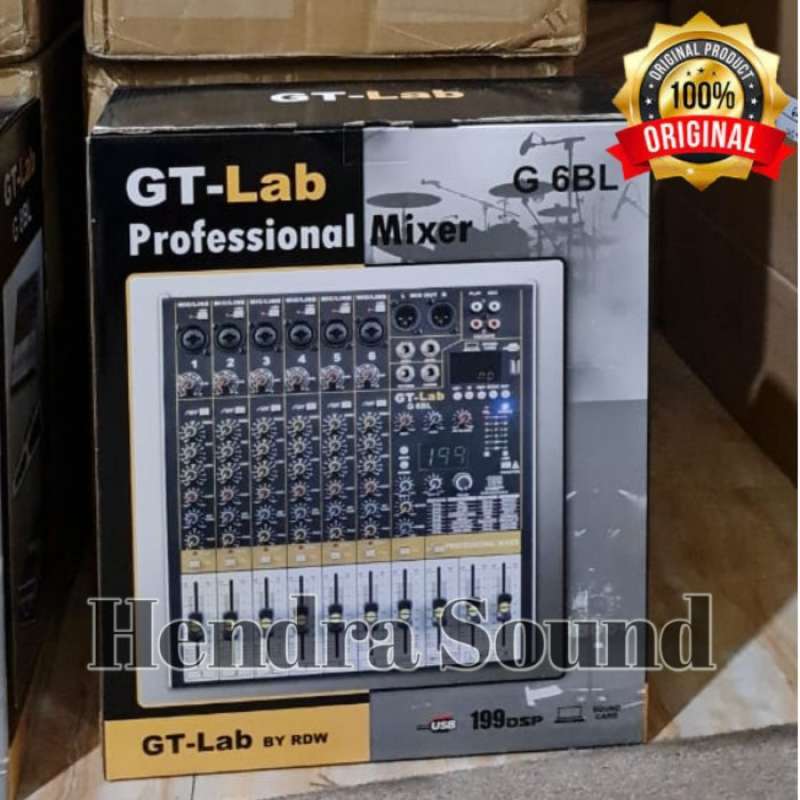Jual Mixer Audio GT LAB by RDW G 6 BL ORIGINAL (6 Channel) di Seller ...