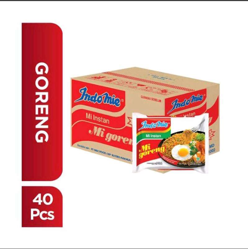 Jual Indomie Goreng Instant 80gr 40 pcs 1 dus | 1 karton di Seller ...