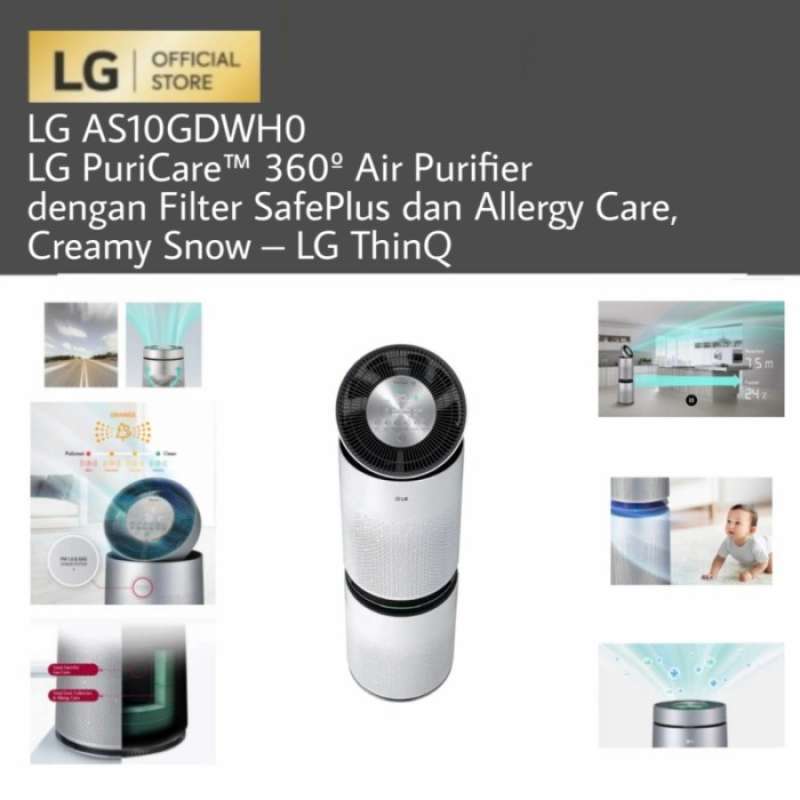 Jual LG AS10GDWH0 PuriCare™ 360º Air Purifier dengan Filter SafePlus di ...