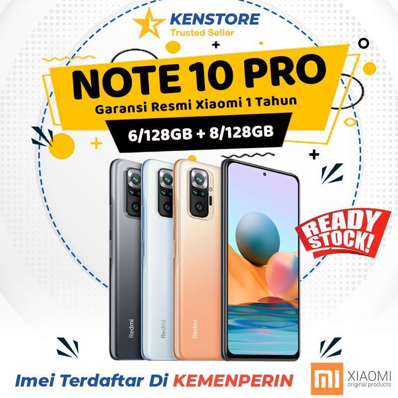 Jual Xiaomi Redmi Note 10 Pro 6 128GB 8 128GB Garansi Resmi Xiaomi Indonesia 1 Tahun Di