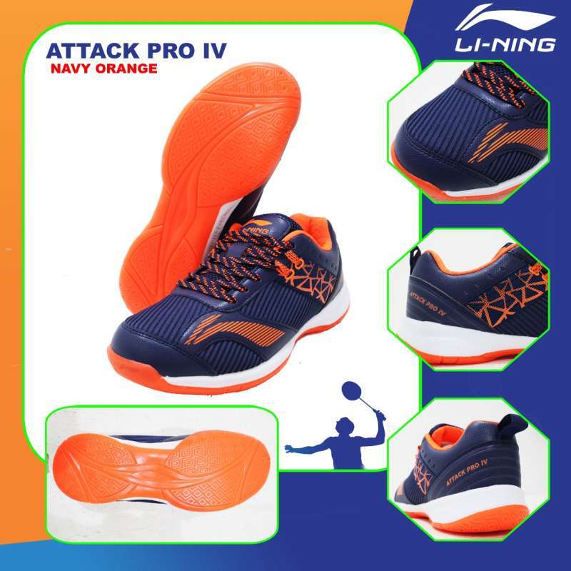 Jual Lining Attack Pro Iv / Attack Pro 4 Sepatu Badminton Original ...