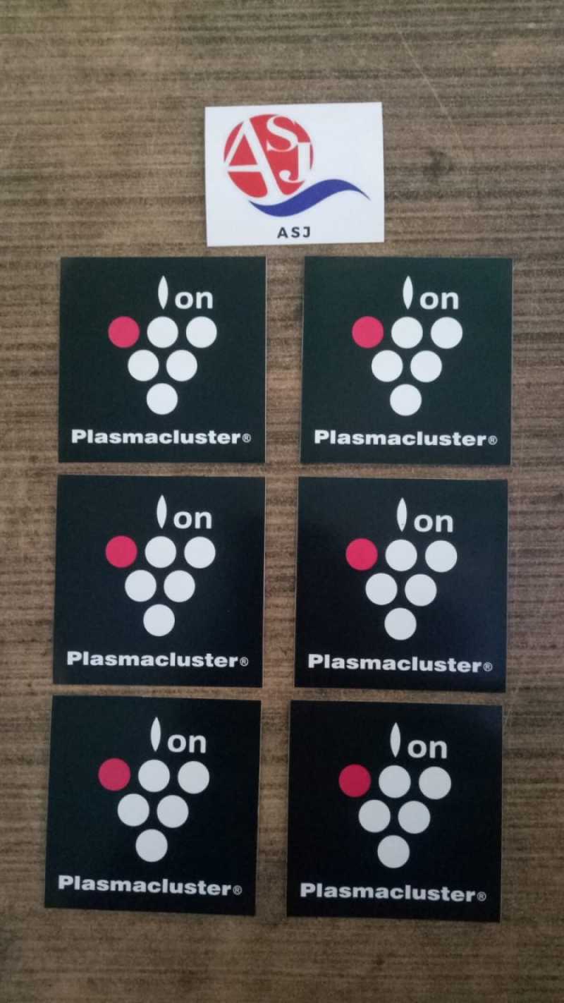Jual BEST PROMO Sticker LOGO ion plasmacluster sharp ukuran 7cm x 7cm ...