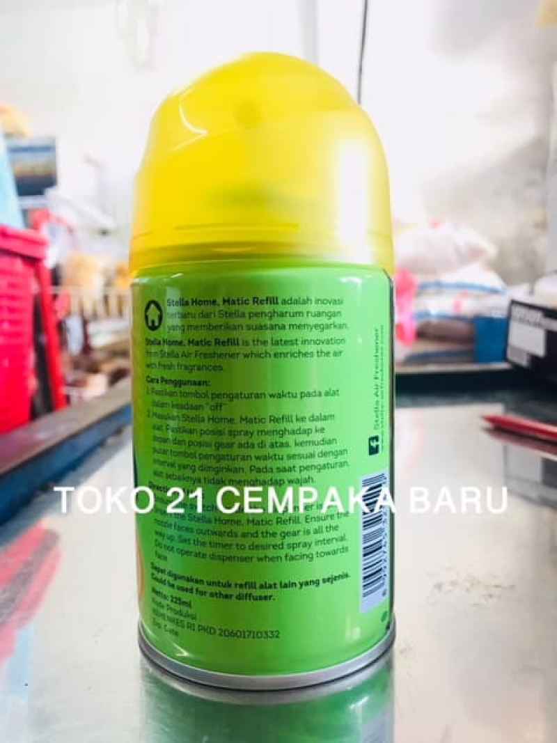 Jual Stella Refill Matic Lemon 225 ml | Pengharum Ruangan Spray Refil ...