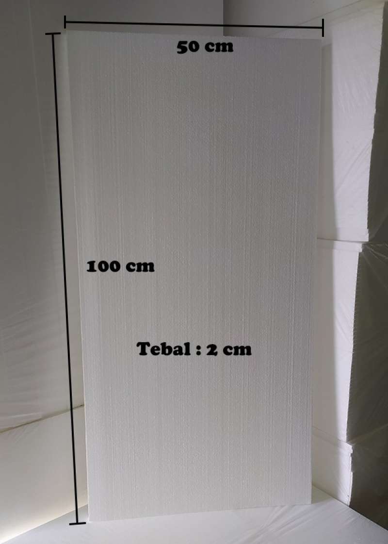 Jual Styrofoam Gabus Stereofoam Lembaran - Packing / Mading (100x50x 1. ...