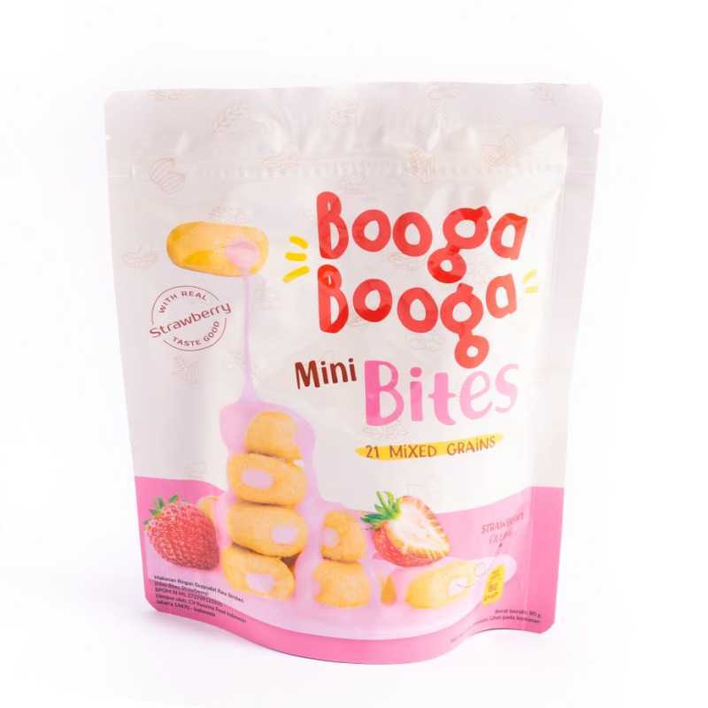 Jual Booga Booga Mini Bites - Strawberry Flavour 80gr di Seller A to Z ...