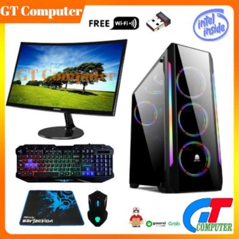 Jual PC Gaming Intel Core I7 2600 RAM 16GB VGA GT 1030 2GB MONITOR 24 Inch di Seller Gatecom ...