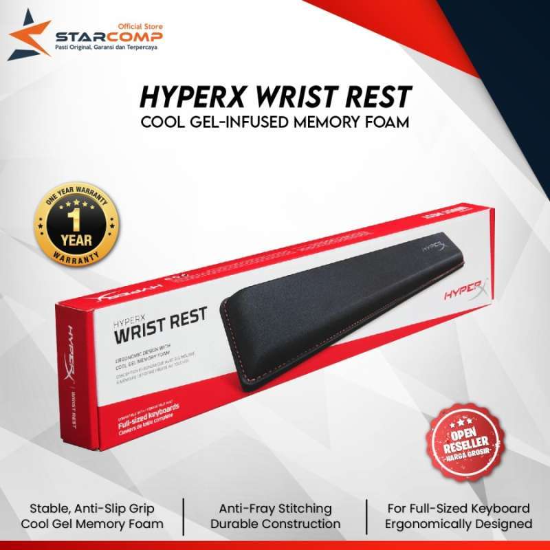 Promo HyperX Wrist Rest Cool Gel Memory Foam for Gaming Keyboard Diskon ...