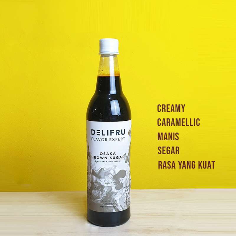 Jual Delifru Syrup 1l Sirup Delifru Rasa Gula Merah Osaka Brown Sugar