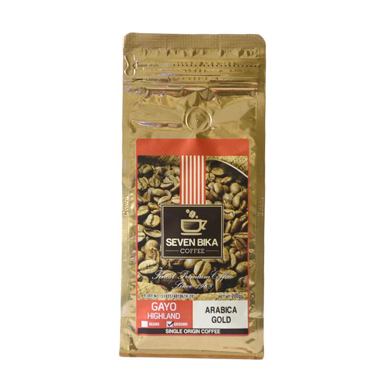 Jual Seven Bika Coffee Gayo Highland Arabica Gold Kopi Bubuk [200 g] di ...