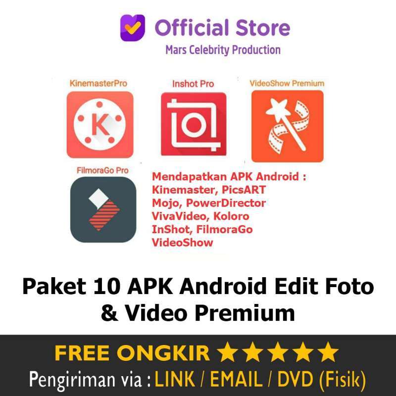 Jual Paket Lengkap APK Premium Edit Foto & Video Android Lifetime ...
