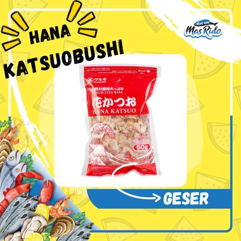 Jual Ikan Asin Mas Rido Marumo Hana Katsuo- Katsuobushi- Bonito Flakes 50gr Di Seller Warung ...