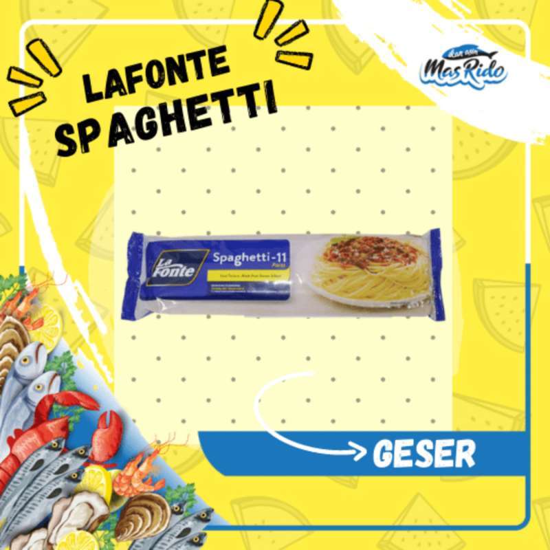 Jual Ikan Asin Mas Rido La Fonte Pasta Spaghetti Spagetti Spageti 450 ...