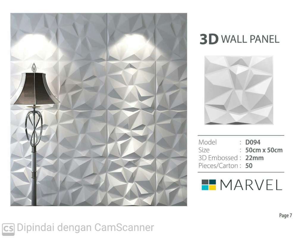 Jual Wall Panel 3 Dimensi Bahan Pvc Harga Perlembar Di Seller Muthi ...