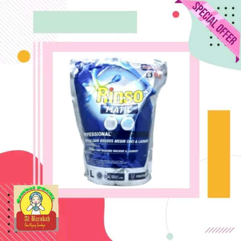 Jual RINSO MATIC PRO DETERJEN LAUNDRY KILOAN CAIR 1.8L di Seller Sambal ...