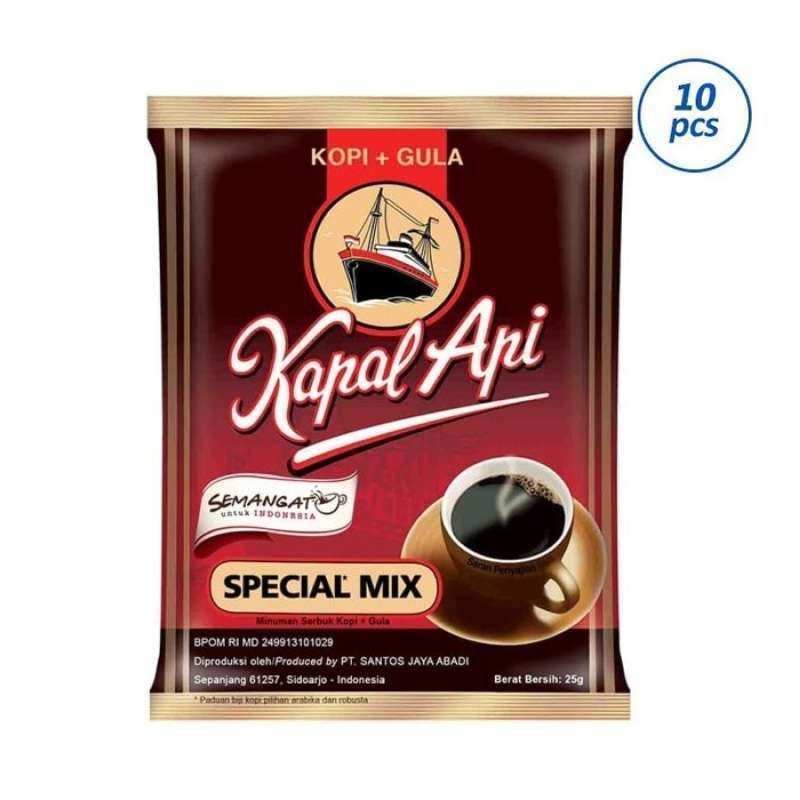 Promo Kapal Api Special Mix Kopi Instan 23 G [10 Sachet/ 1 Renceng ...