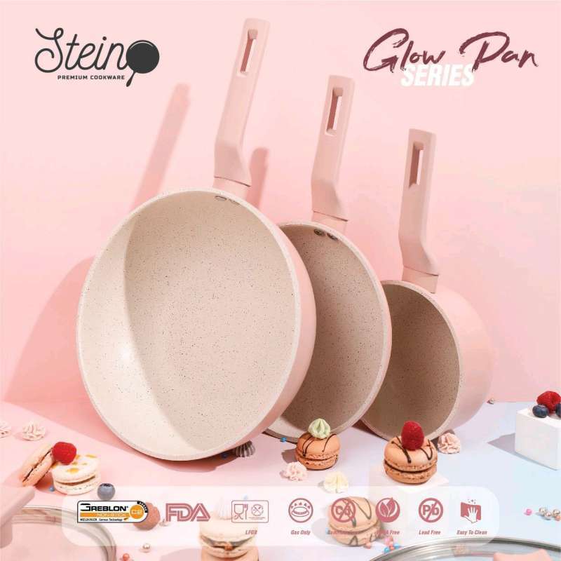 Jual Glow Pan Steincookware Original Komplit - Pink di Seller Milemart ...