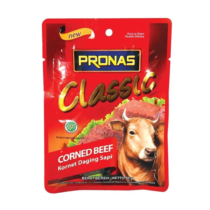 Promo PRONAS Corned Beef Sachet Daging Olahan Kaleng [50g] Diskon 5% di ...
