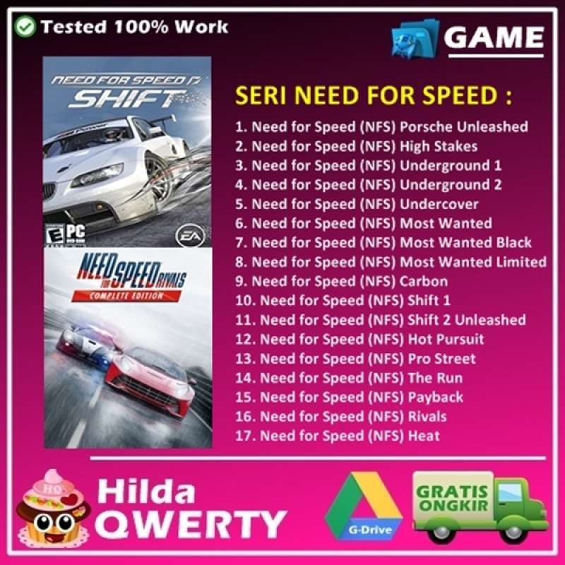 Jual Need for Speed Game Paket Lengkap SEMUA SERI untuk PC Laptop di Seller Hilda Qwerty ...