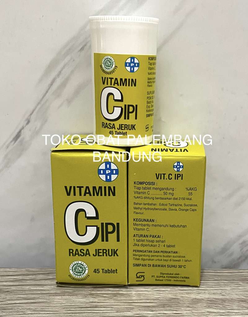 Jual VITAMIN IPI C RASA JERUK 45 TABLET IPI VITAMIN C IPI 45TABLET di ...