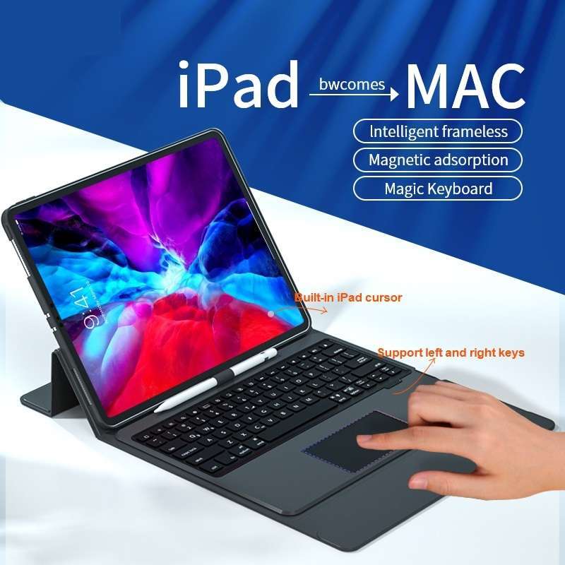 Promo Tripledi Case iPad Pro M1 11 Inch 2021 Gen 3rd Keyboard Touchpad ...