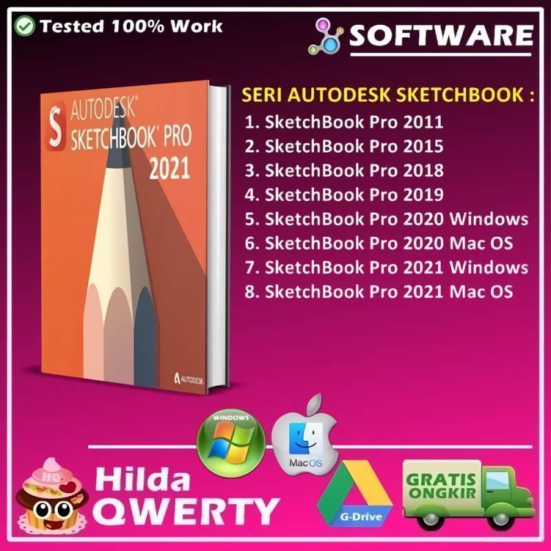 Jual AutoDesk SketchBook Pro TERBARU untuk PC Laptop Windows & Mac OS ...