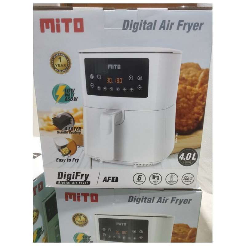 Jual Jual Air Fryer Mito Af1 Deep Fryer Digital 4 Liter Low Watt ...