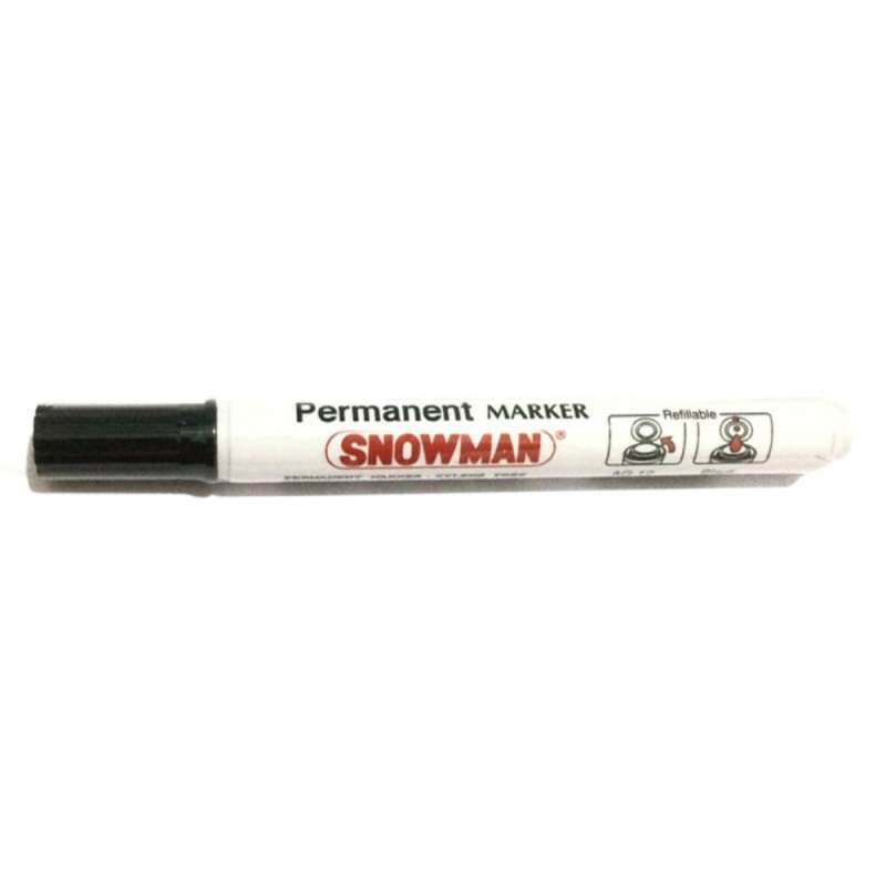 Jual Snowman Spidol Permanen - Permanent Maker Spidol Hitam Di Seller ...