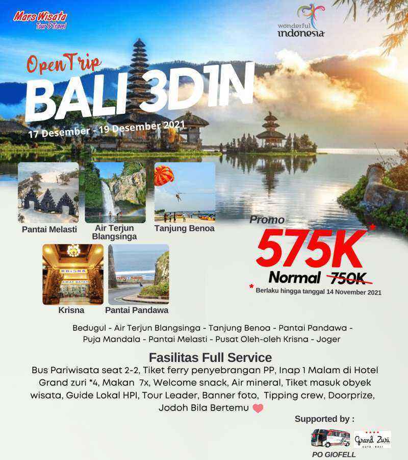 Jual TOUR BALI OPEN TRIP (TOUR TERBUKA UNTUK UMUM) di Seller marswisata ...
