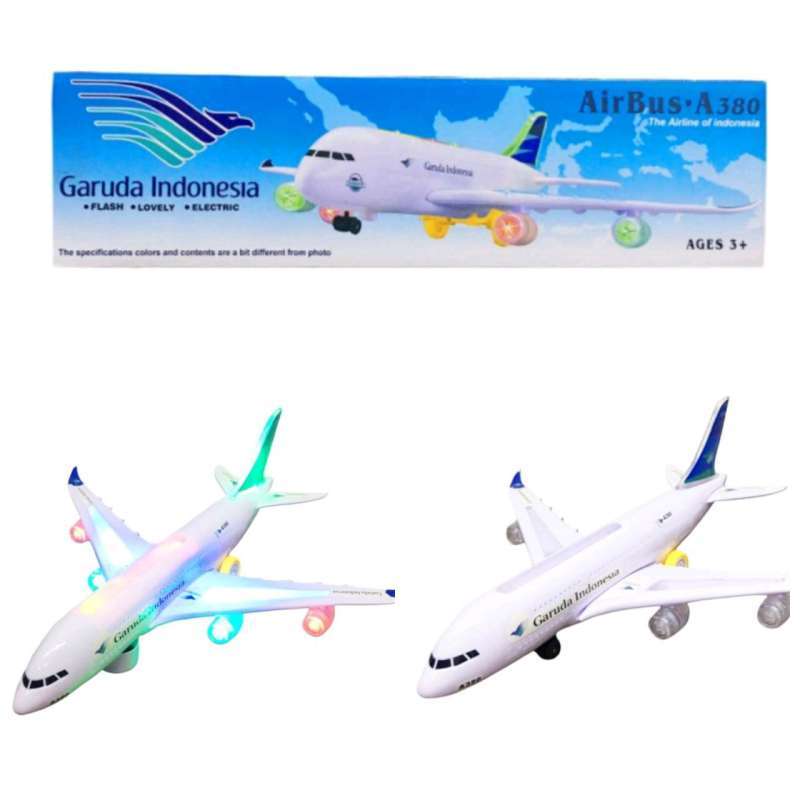 Jual Mainan anak pesawat terbang airbus garuda indonesia di Seller ...