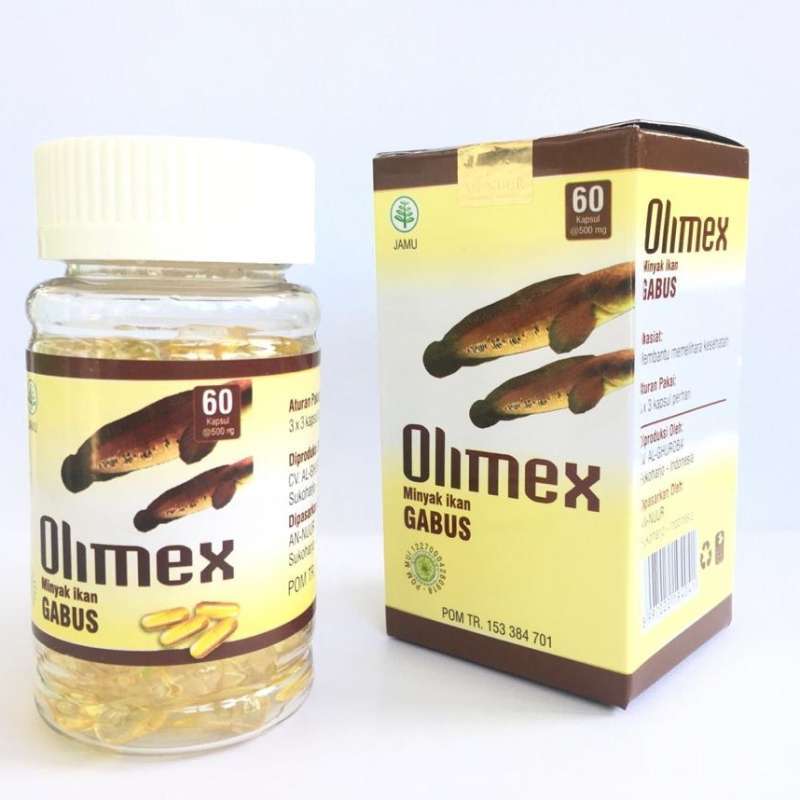 Jual OLIMEX Kapsul Ikan Gabus Premium Original di Seller zafran mart - azzam salma mulia ...