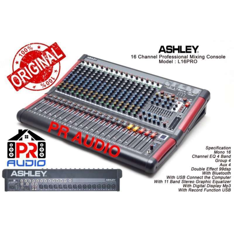 Jual Mixer Audio ASHLEY L16 PRO (16 Channel)ORIGINAL di Seller Sumber ...
