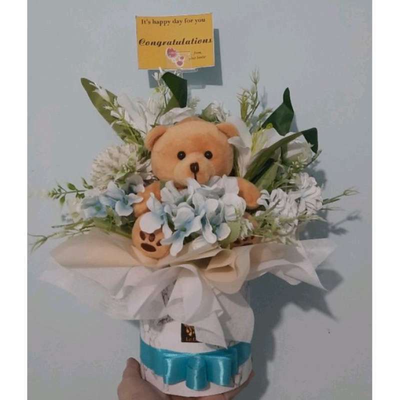 Jual Bloom Box Boneka Bunga Wisuda Ulang Tahun Bloom Box Custom di ...