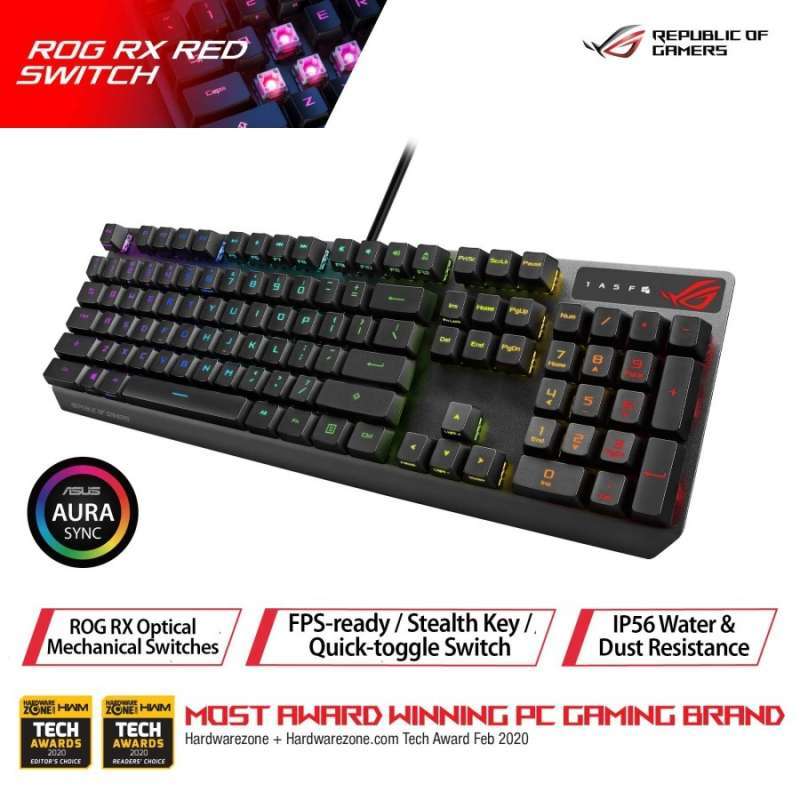 Jual ASUS ROG Strix Scope RX Optical RGB - Gaming Keyboard di Seller ...