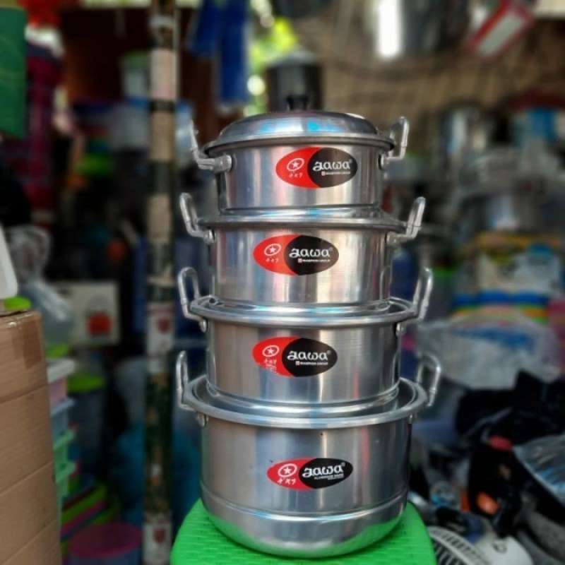 Jual Panci Kukus Langseng 40 45 50 Cm Kukusan Dandang Almunium Besar Di ...