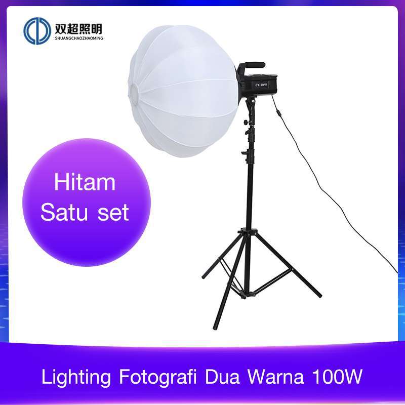 Jual Lampu Lighting Studio Lighting Fotografi Studio 100W Dua Warna ...