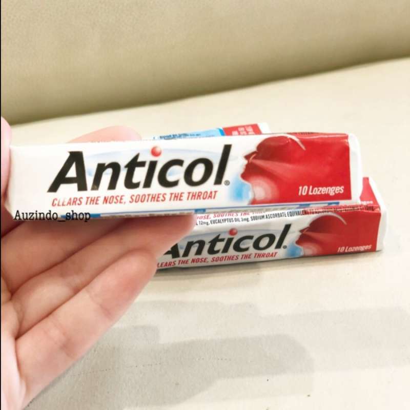 Jual Anticol Throat Lozenges isi 10 Permen Pelega Tenggorokan di Seller ...
