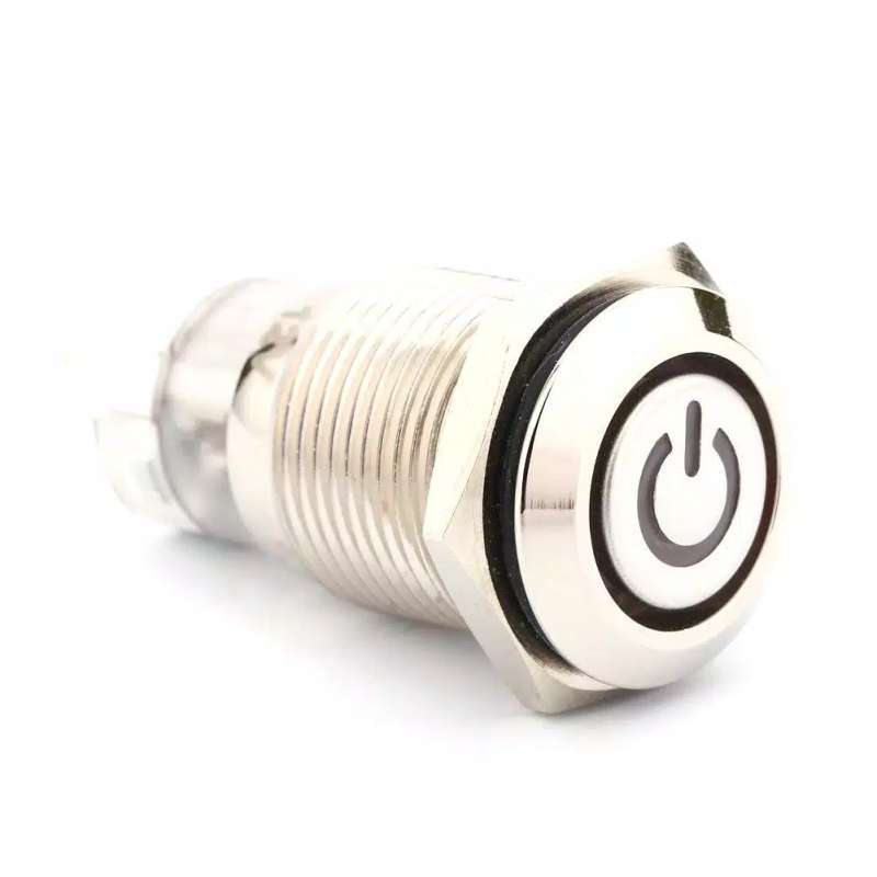 Jual Tombol Switch Push On off 1no 1nc Universal Bahan Aluminium dengan ...