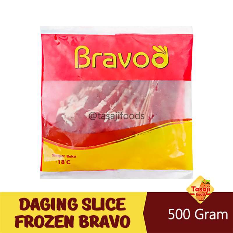 Jual Daging Slice Frozen Boneless Meat SLICED 500 Gram BRAVO di Seller ...