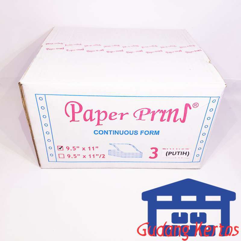 Promo Paperpryns Continuous Form Paper - Putih [3 Ply/ 9,5 x 11 Inch ...