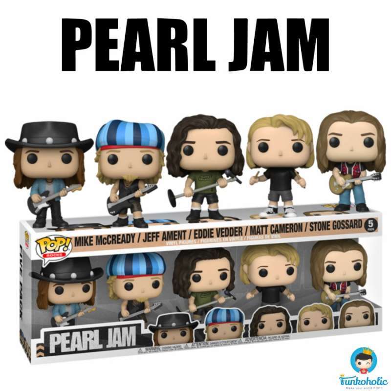 Jual Funko POP! Rocks Pearl Jam - Mike, Jeff, Eddie, Matt, Stone (5 ...